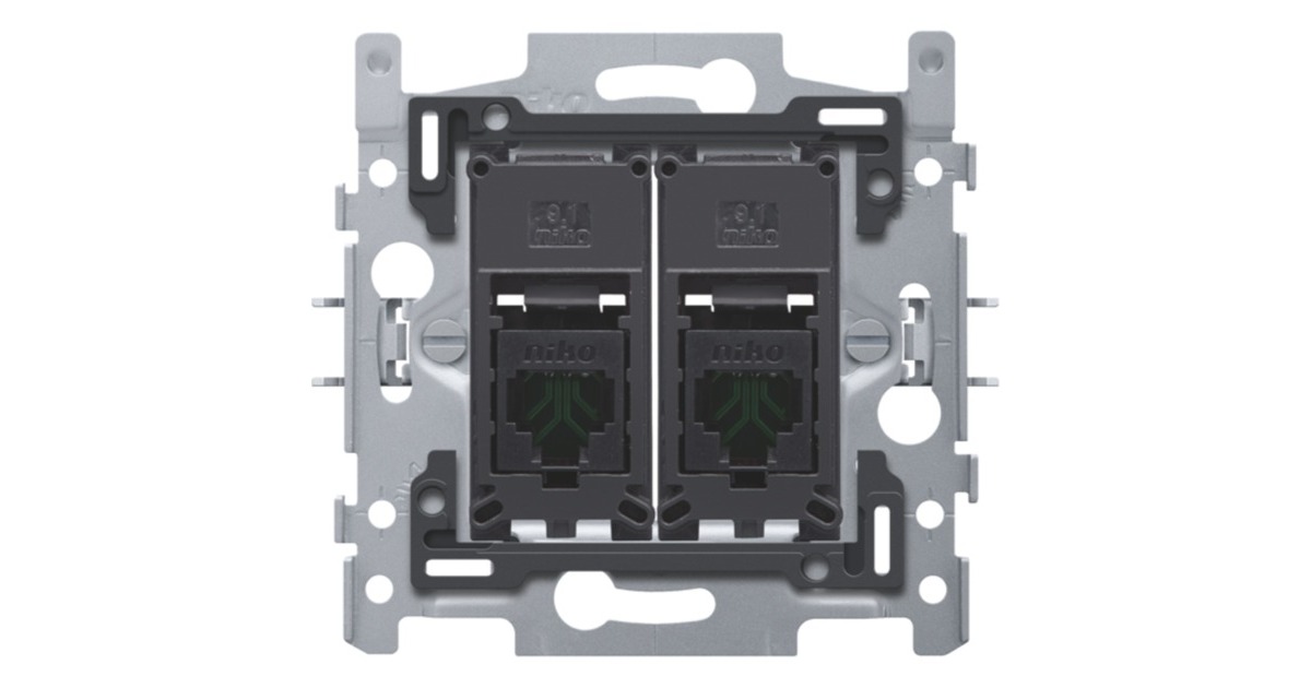Niko 2 connexions RJ45 UTP cat. 5E, Boîte de jonction