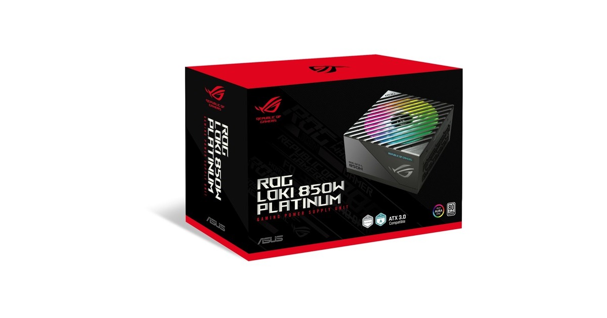 ASUS ROG Loki 850W Platinum alimentation Noir, 4x PCIe, Gestion des câbles