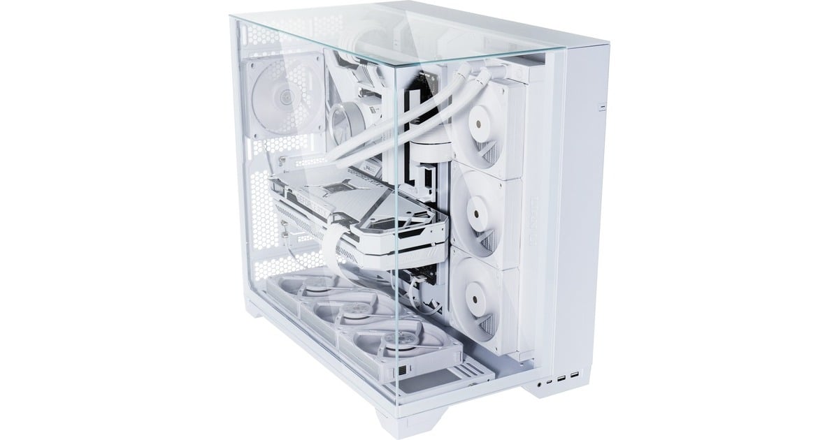 Lian Li O11 Vision boîtier midi tower Blanc | 2x USB-A | 1x USB-C | Window