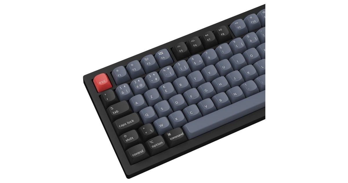 Keychron V6 Max-D4Z QMK, clavier Noir, Layout BE, Gateron Jupiter ...