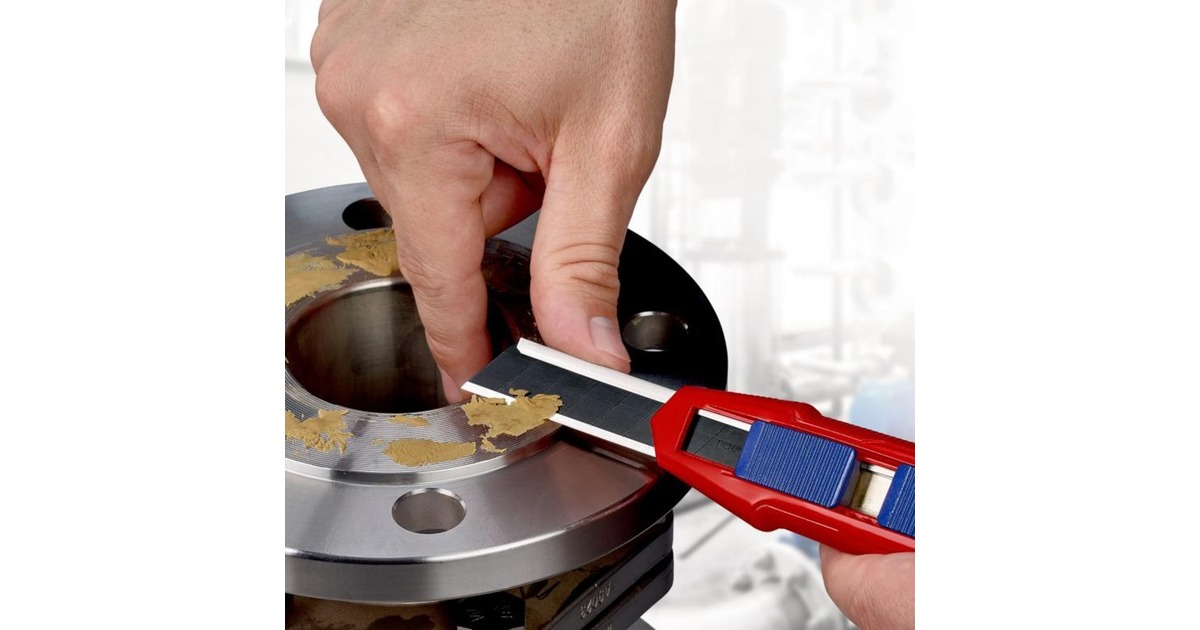 Knipex Couteau universel CutiX, Cutter Rouge/Bleu, 2 lames incluses