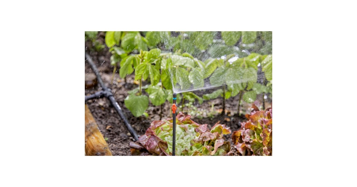 GARDENA Arroseur micro-goutte 90°, Pulvérisateur Noir/Turquoise