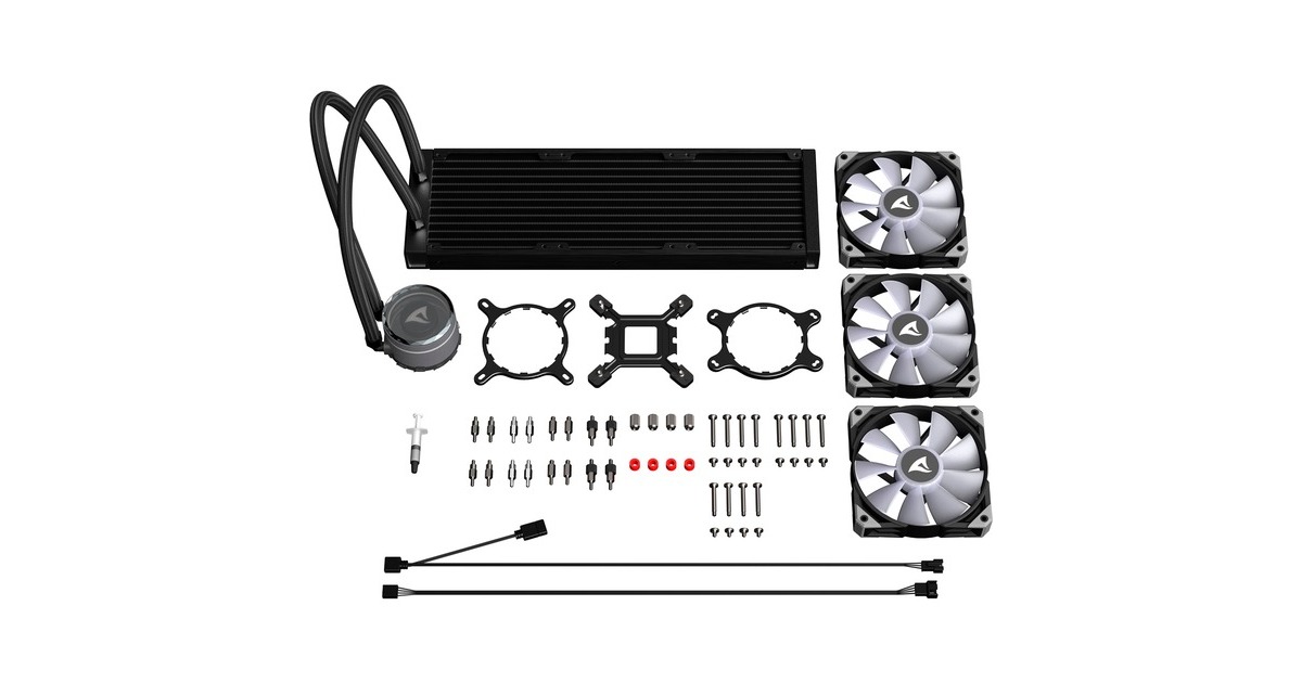 Sharkoon S90 RGB, Watercooling Noir, Connecteur de ventilateur PWM à 4 ...