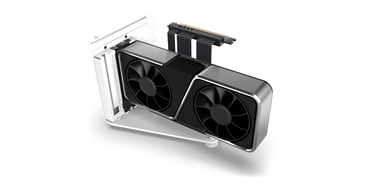 NZXT Kit pour montage vertical du GPU, Support Blanc