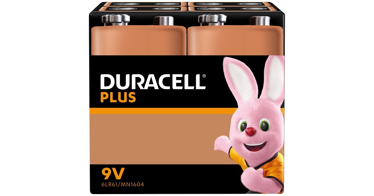Duracell Plus Power E-Block (9V-Block), Batterie 4 pièces