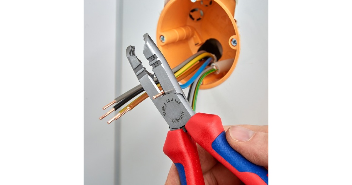 Knipex Pince à démonter 13 42 165, Pince à dénuder Rouge/Bleu