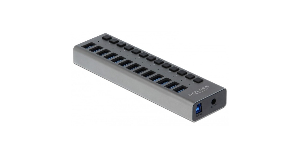 DeLOCK Hub USB SuperSpeed externe avec 13 ports
