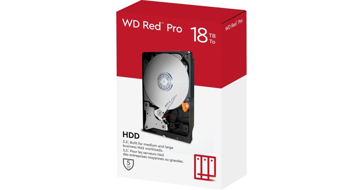 WD Red Pro, 18 To, Disque dur WD181KFGX, SATA 600, 24/7, AF