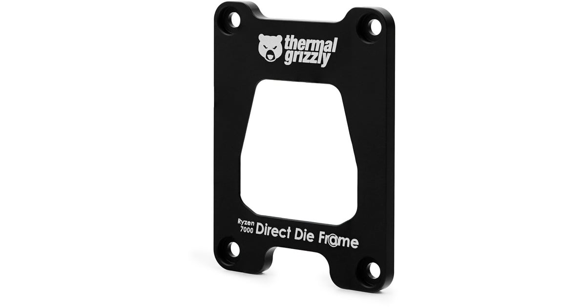 Thermal Grizzly AMD Ryzen 7000 Direct Die Frame, Montage Noir