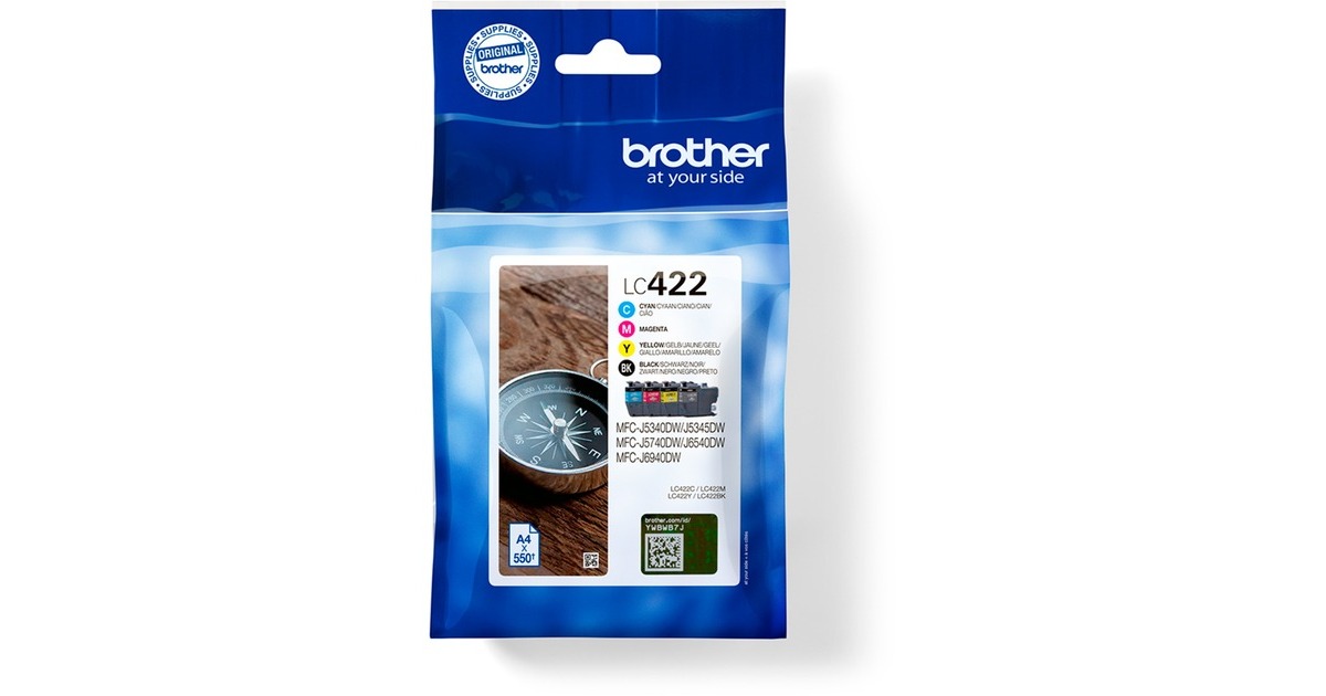 Brother Brother Tinte LC422BK/C/M/Y, Encre