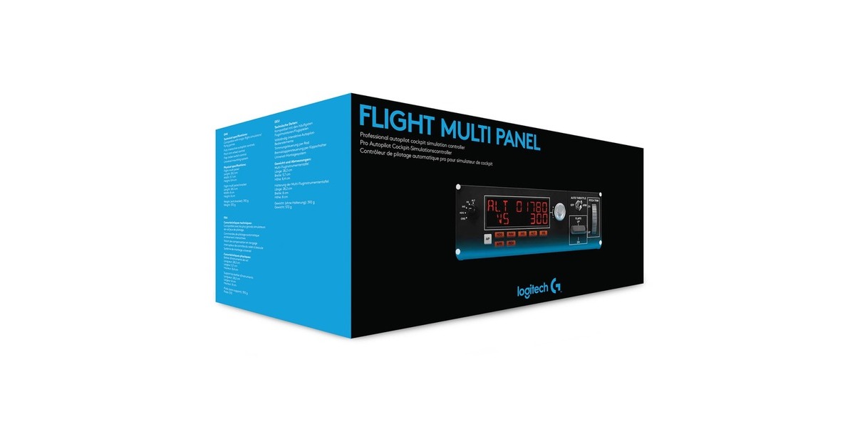 Logitech G Pro Flight Multi Panel, Tableau de bord Noir, PC