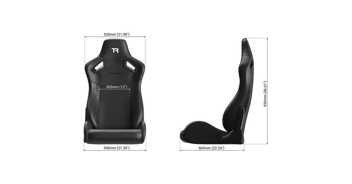 Trak Racer Siège inclinable, Siège de course Noir