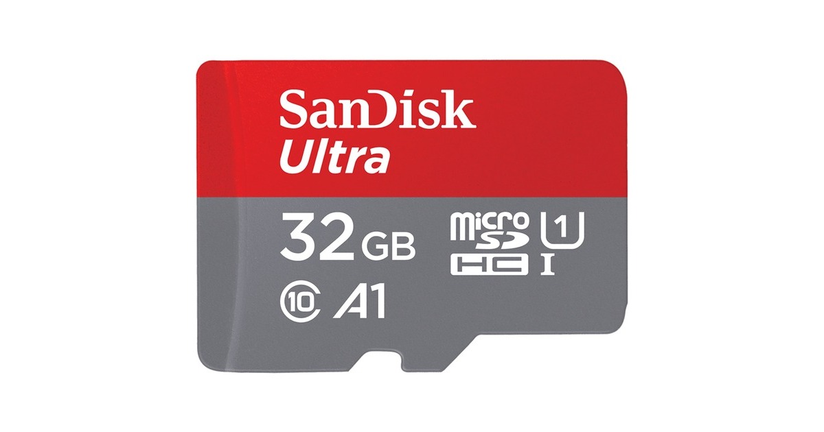 SanDisk Ultra microSDHC 32 Go, Carte mémoire Classe 10, UHS-I, SDSQUA4-032G-GN6MA