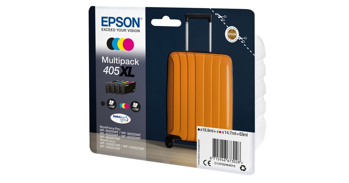 Epson Multipack 4 couleurs 405XL DURABrite Ultra Ink, Encre ...