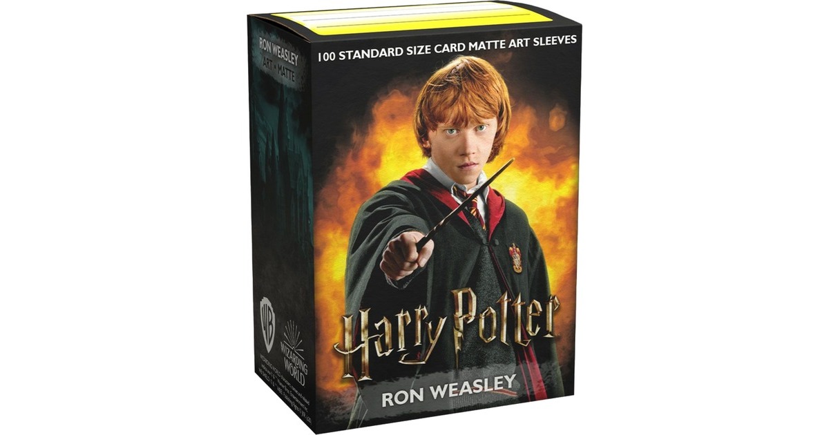 Asmodee Dragon Shield Matte Art - WizardingWorld - Ron Weasley, Étui de ...