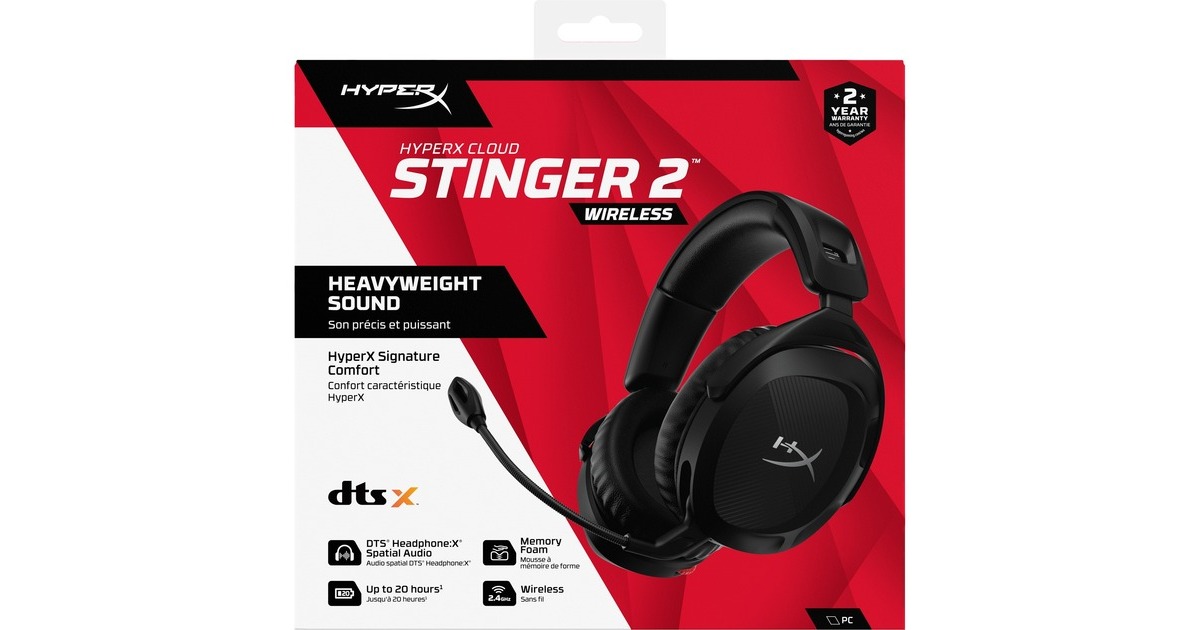 HyperX Cloud Stinger 2 Wireless casque gaming over-ear Noir