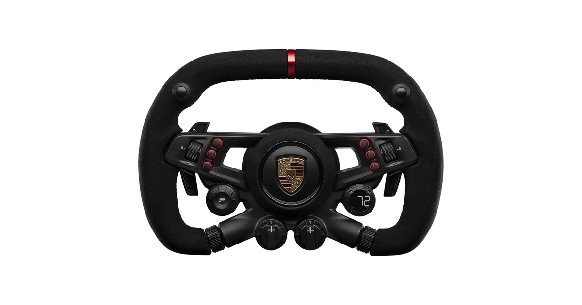 Fanatec CSL Elite Porsche Vision GT, Volant Noir/Rouge, PC, PS5 Ready ...