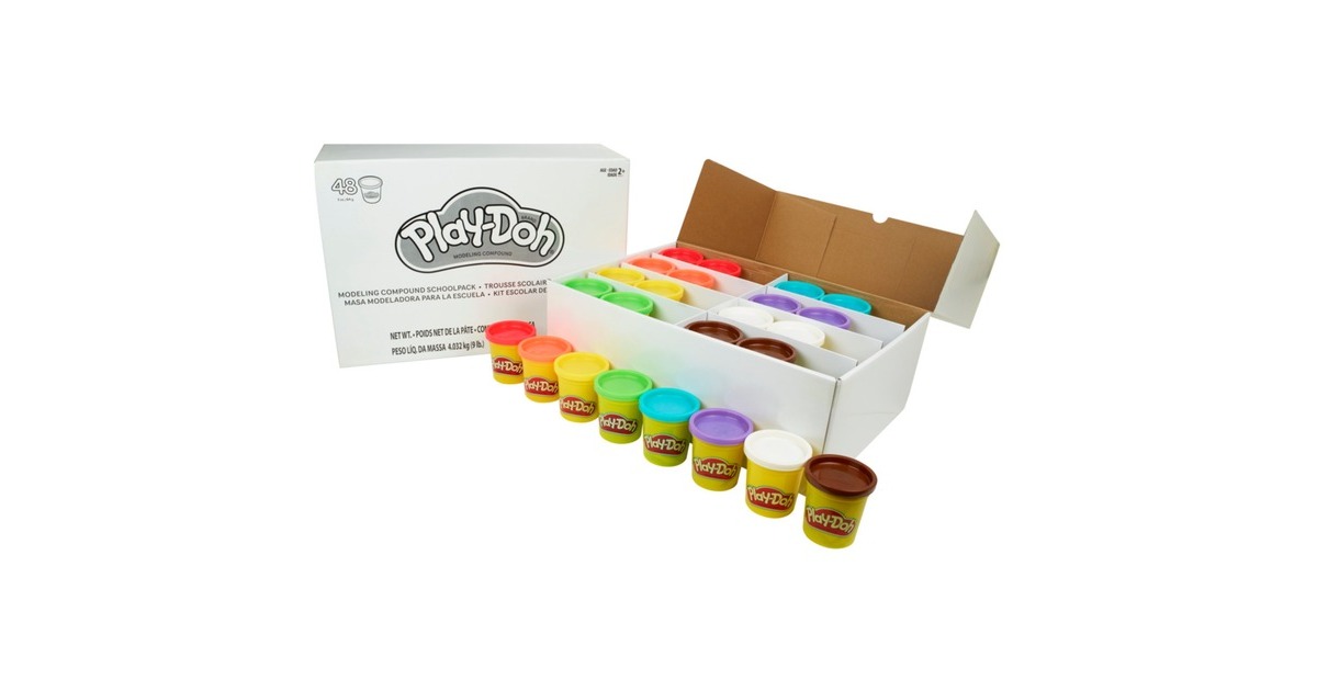 Hasbro Play-Doh pâte à modeler sac d'école 48 pièces