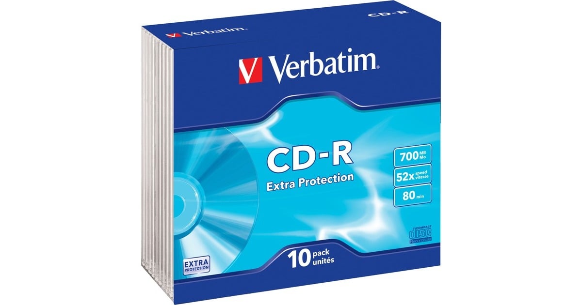 Verbatim CD-R 700 MB 52x, 10 pièces
