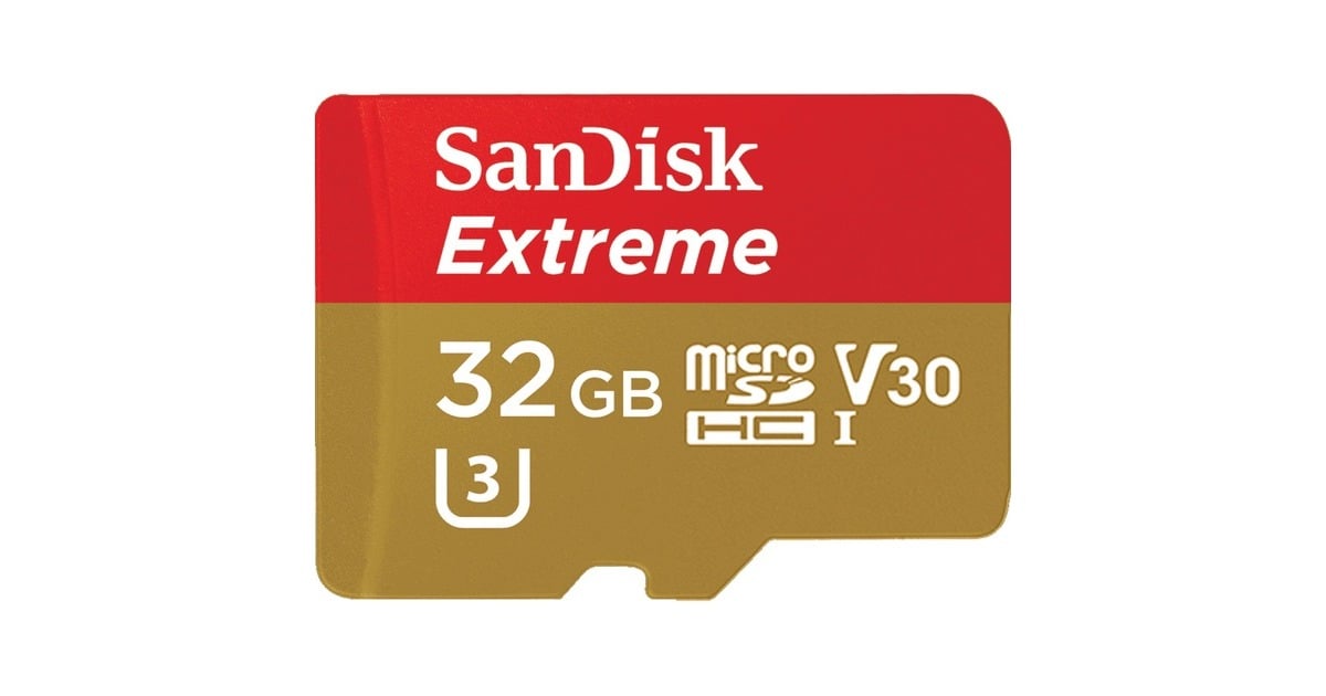 SanDisk Extreme microSDHC 32 Go , Carte mémoire UHS-I U3, Classe 10, V30, A2, adaptateur inclus