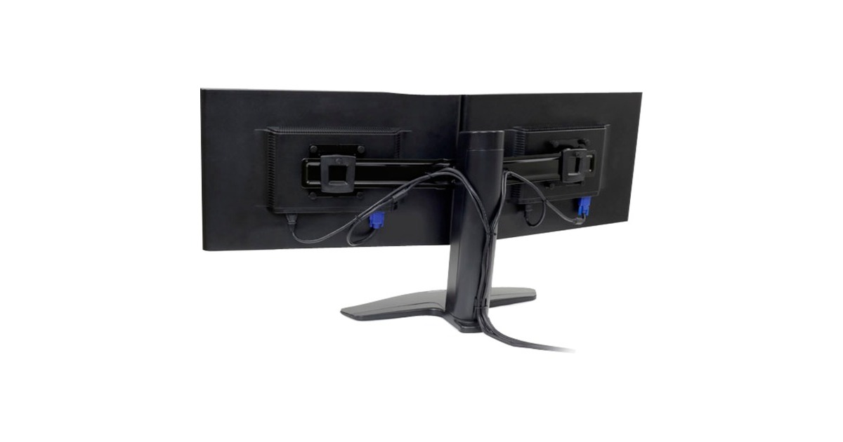 Ergotron Neo-Flex Dual Monitor Stand, Pied de support Noir